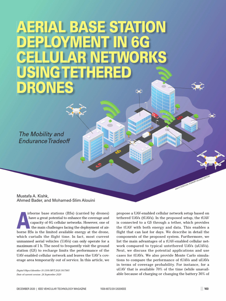 Aerial Base Station Deployment in 6G Cellular Networks Using Tethered ...