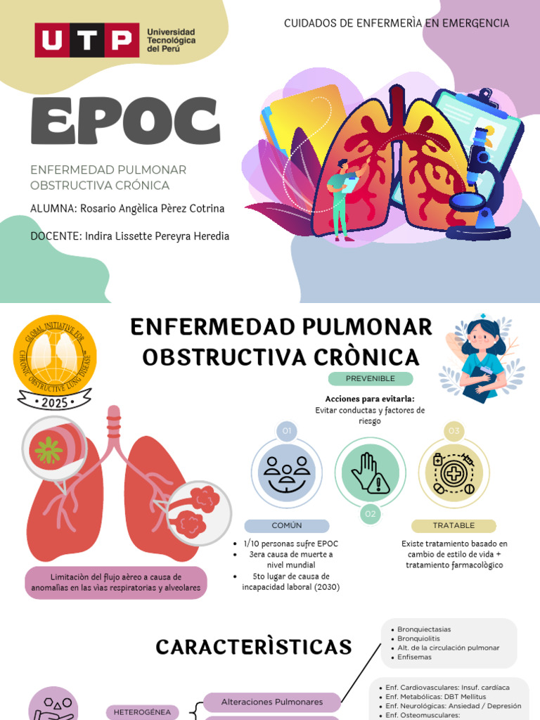 Características y Tratamiento del EPOC | PDF | Enfermedad pulmonar ...