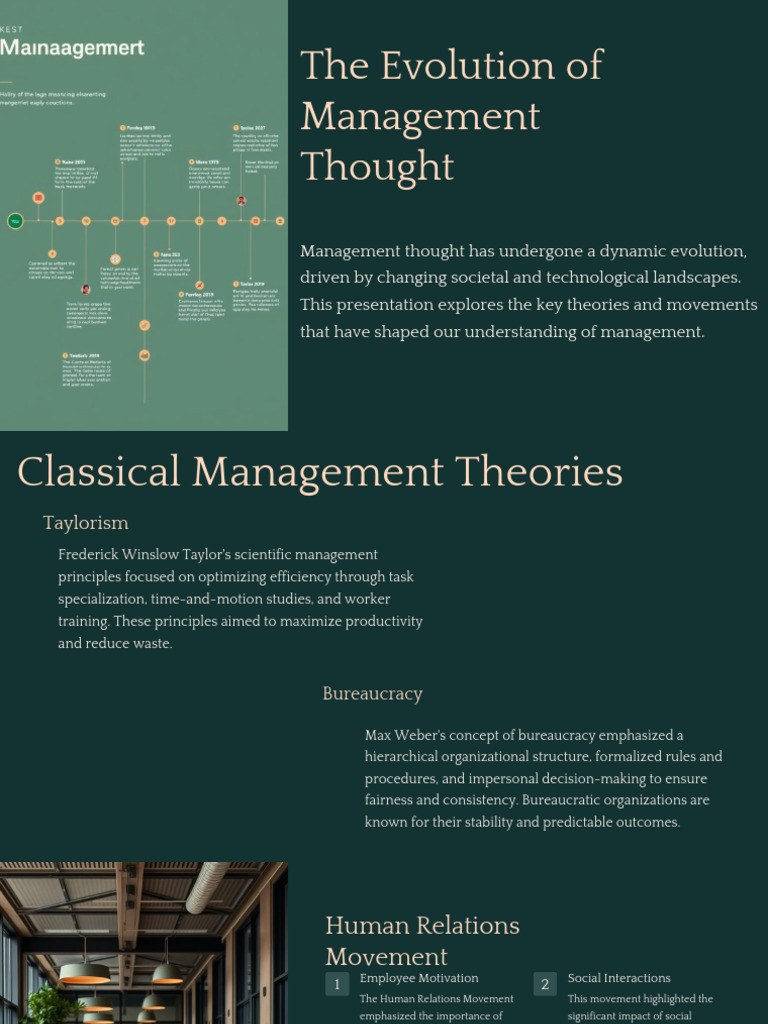 The Evolution of Management Thought | PDF | Leadership | Agile Software Development