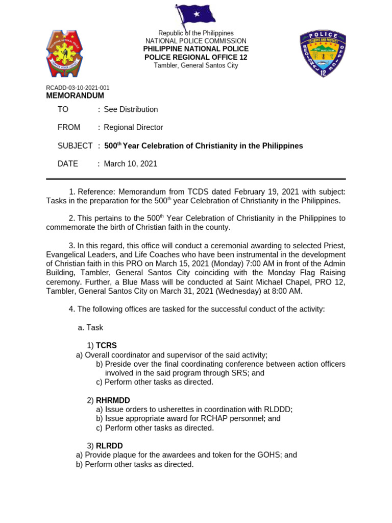 500th Year Celebration of Christianity | PDF