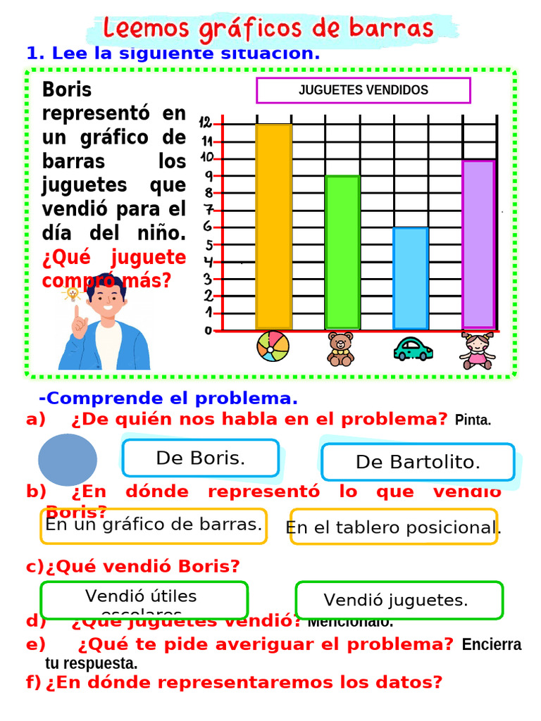 Ficha Leemos Gráficos de Barras | PDF