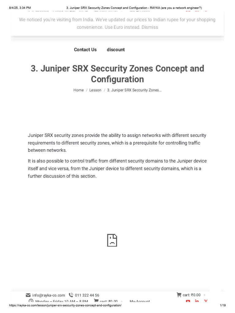 Juniper SRX Seccurity Zones Concept and Configuration - RAYKA (Are You A Network Engineer ...
