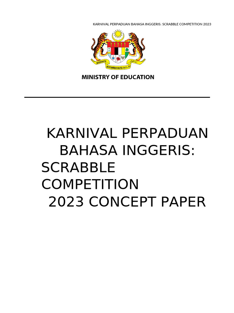 Scrabble Competition 2023 Guidelines | PDF