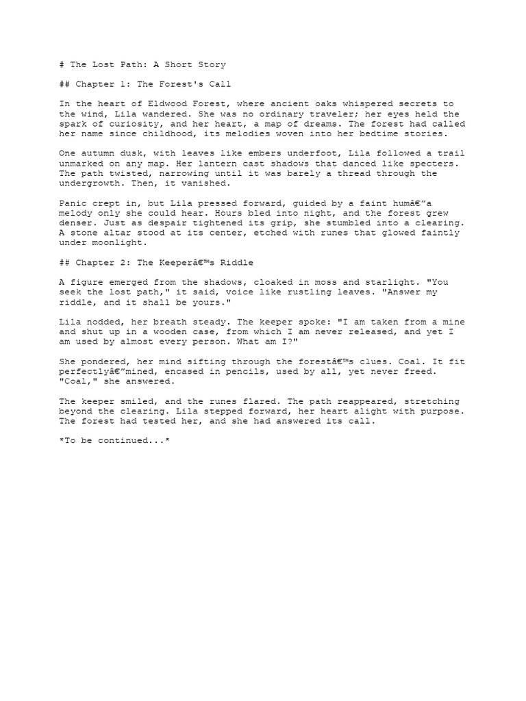 The Lost Path | PDF