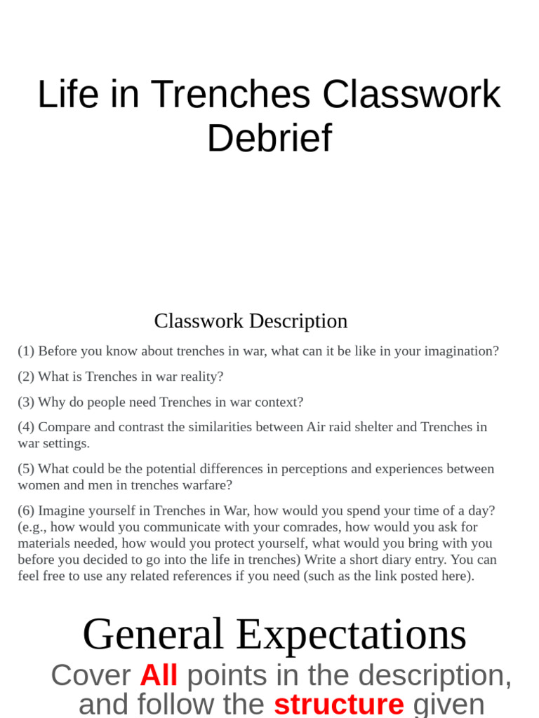 Life and Struggles in War Trenches | PDF | Trench Warfare | Strategic ...