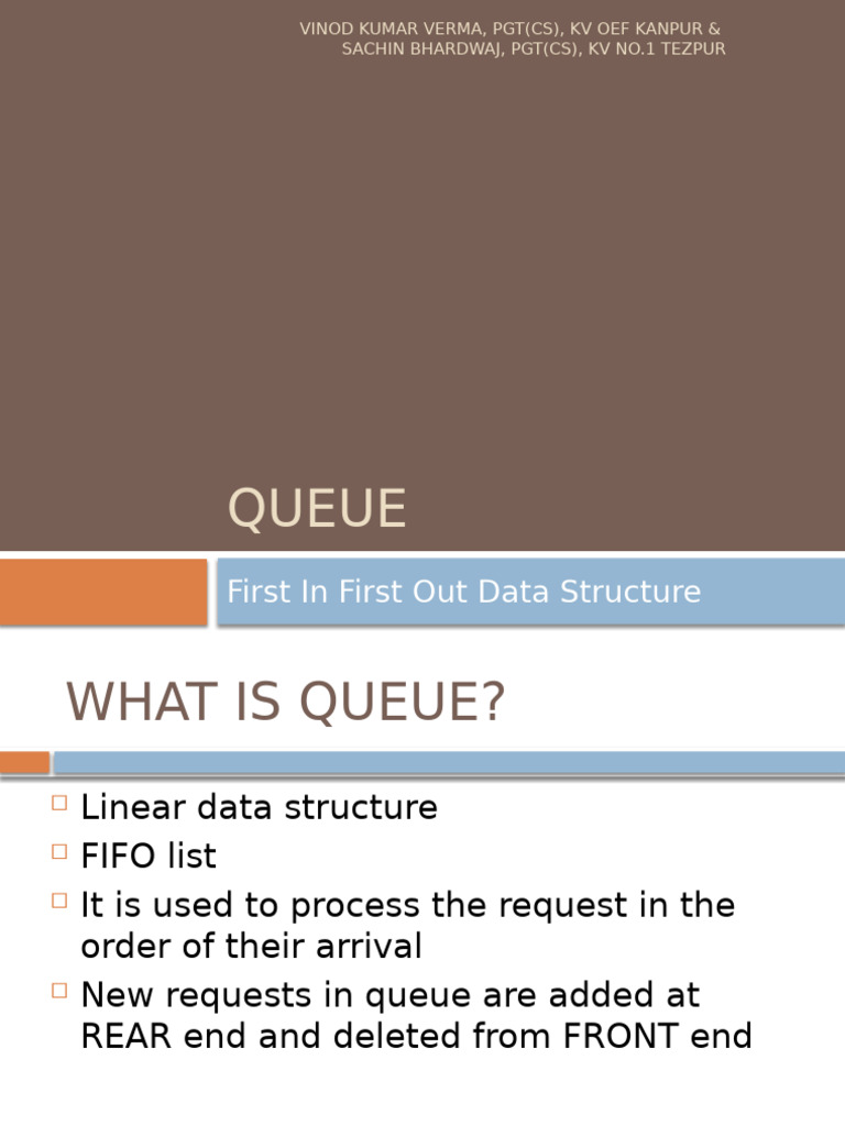 Understanding FIFO Queues in Data Structures | PDF