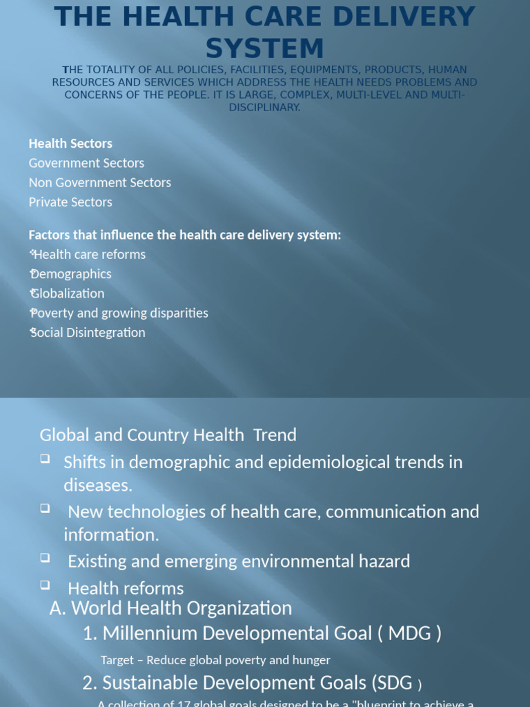 Overview of Health Care Delivery Systems | PDF | Preventive Healthcare ...