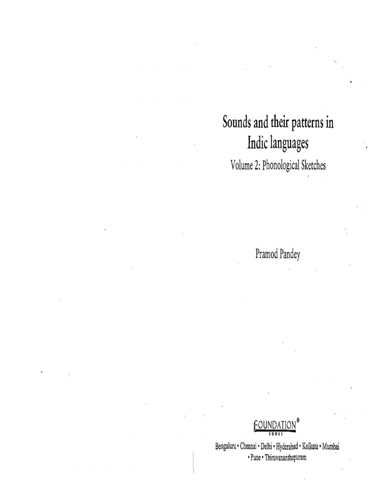 Sounds and Their Patterns in Indic Languages.2 | PDF
