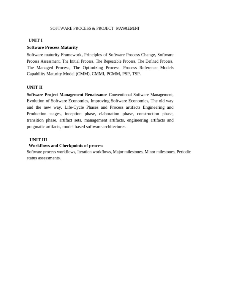 SPPM | PDF | Project Management | Software Development Process