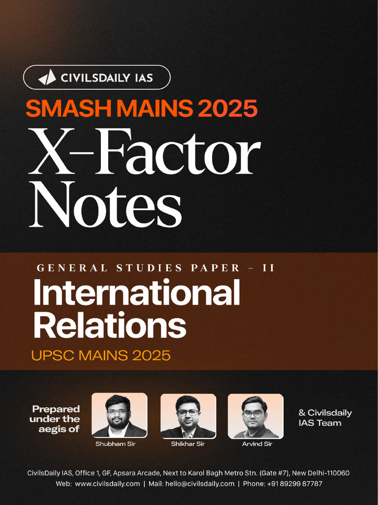 Updated IR X-Factor Notes | PDF | Afghanistan | Taliban