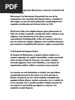 Las Distintas Versiones de La Muerte de Moctezuma | PDF | Historia