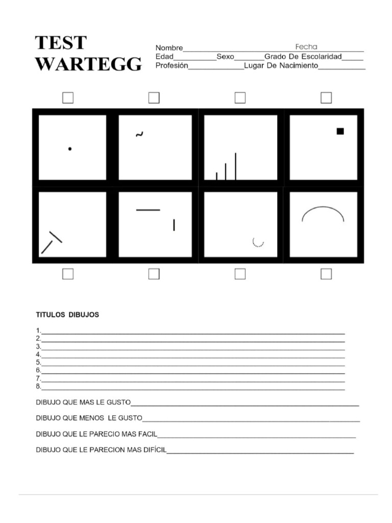 Prueba Wartegg | PDF