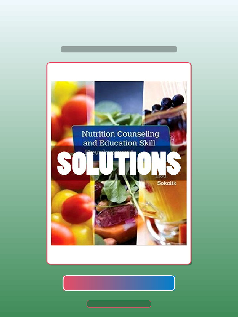 Nutrition Counseling and Education Skill Development 3 Ed Bauer Ebook ...