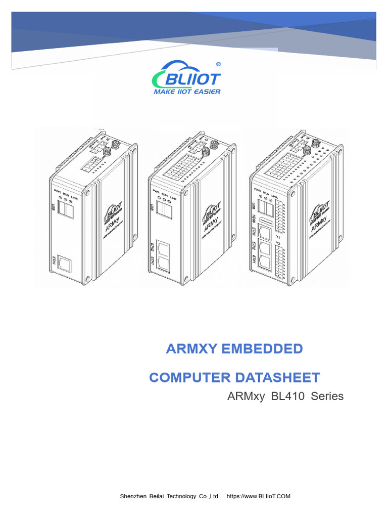 Cortex-A55 ARMxy SBC BL410 Datasheet | PDF | Embedded System | Internet Of Things