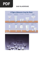 Types and Uses of Beverage Glassware | PDF | Drink | Cocktails