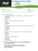 Class 9 Case Study Questions on Tissues | PDF | Tissue (Biology ...