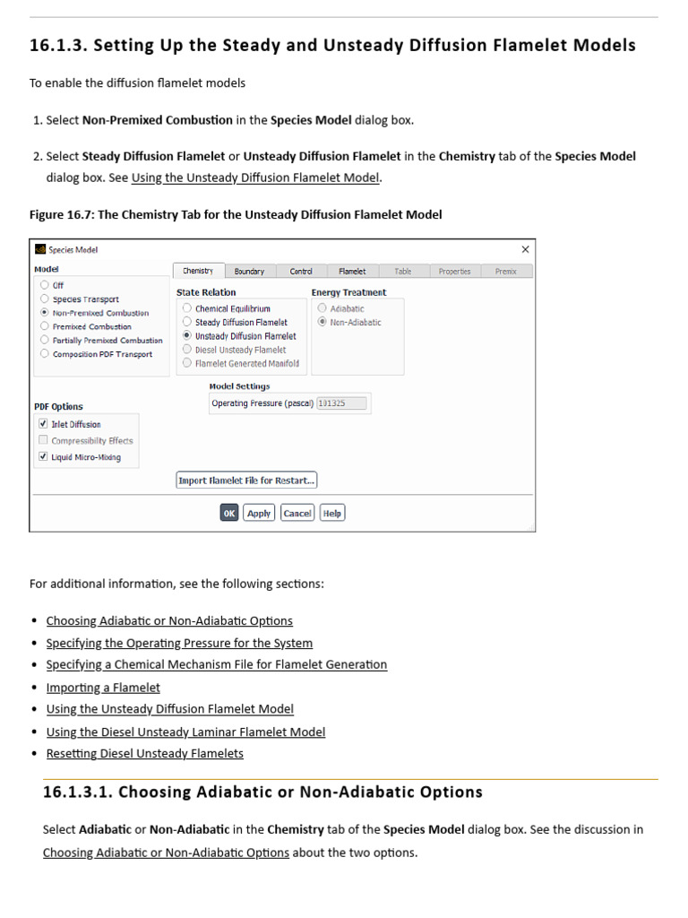 Diffusion Flamelet Model Setup Guide | PDF | Diffusion | Diesel Engine