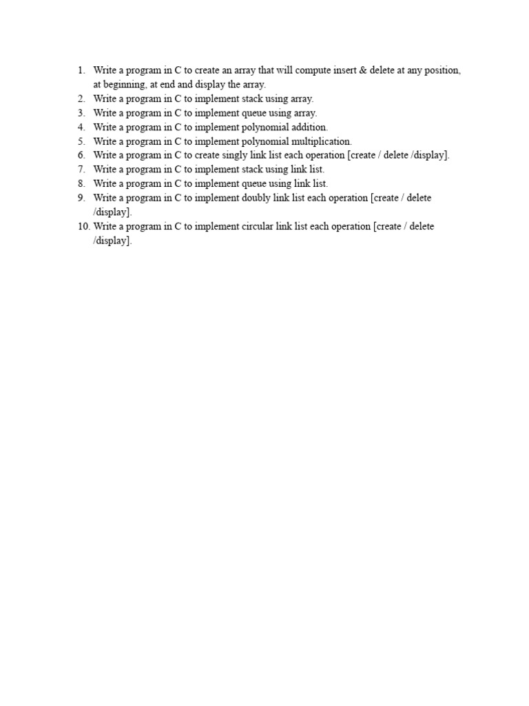 DSA Assignment Questions | PDF