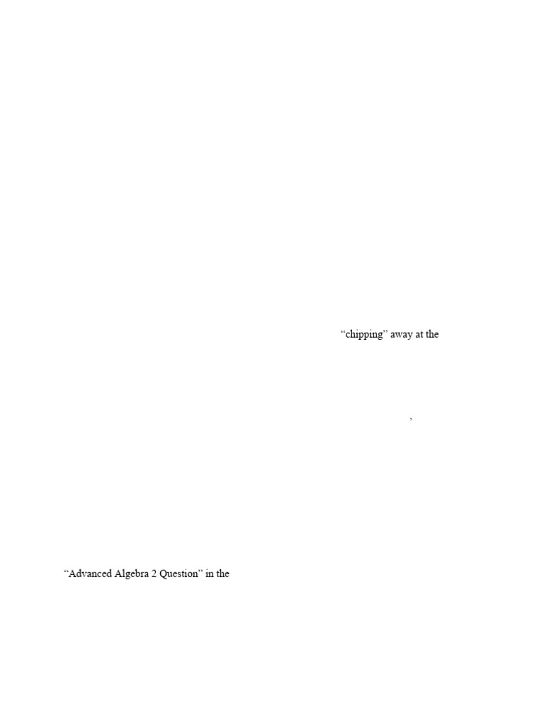 Advanced Algebra 2 Summer Assignment Cover Letter | PDF | Mathematics ...