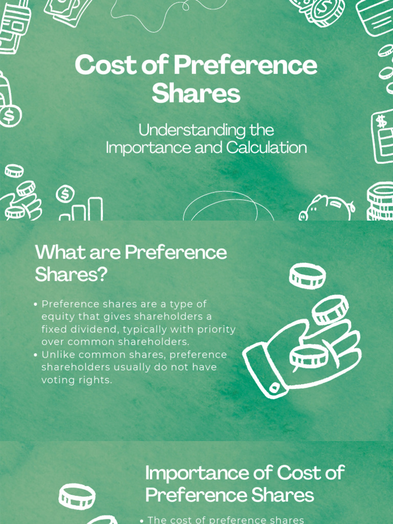 Cost of Preference Shares | PDF | Preferred Stock | Share (Finance)