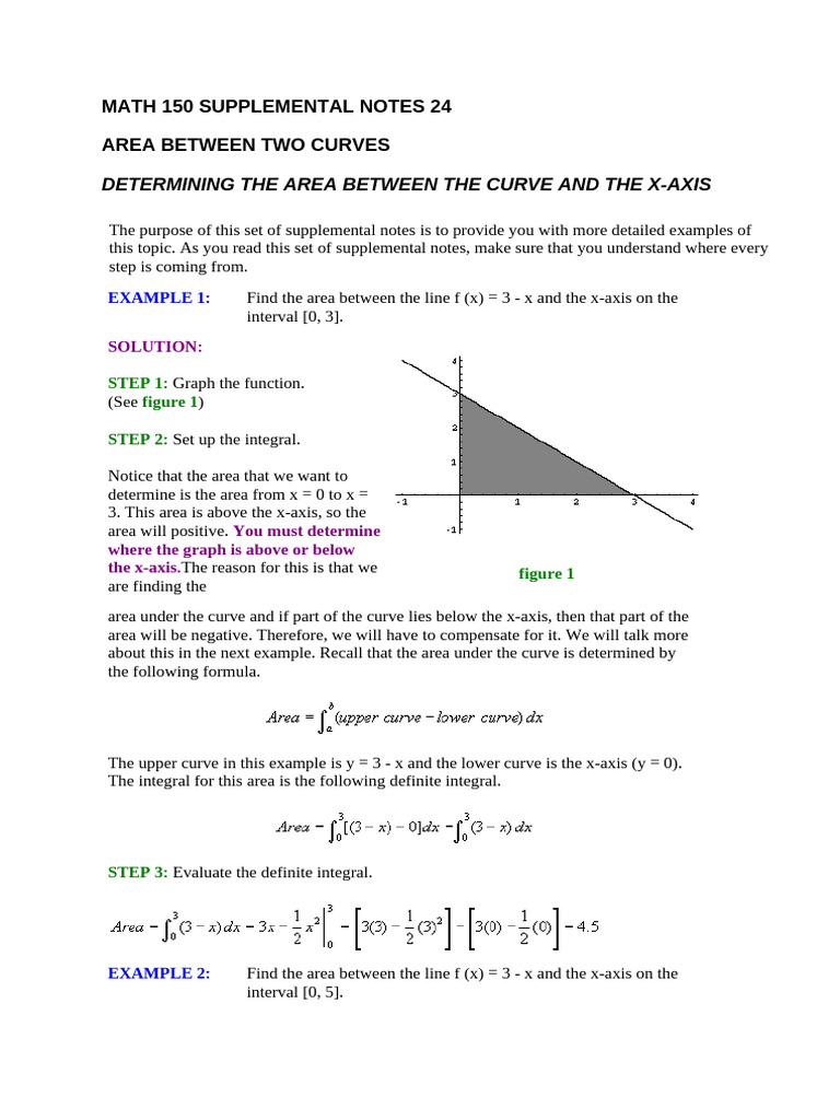 Area Between Curves: Integral Calculus Guide | PDF | Integral | Area