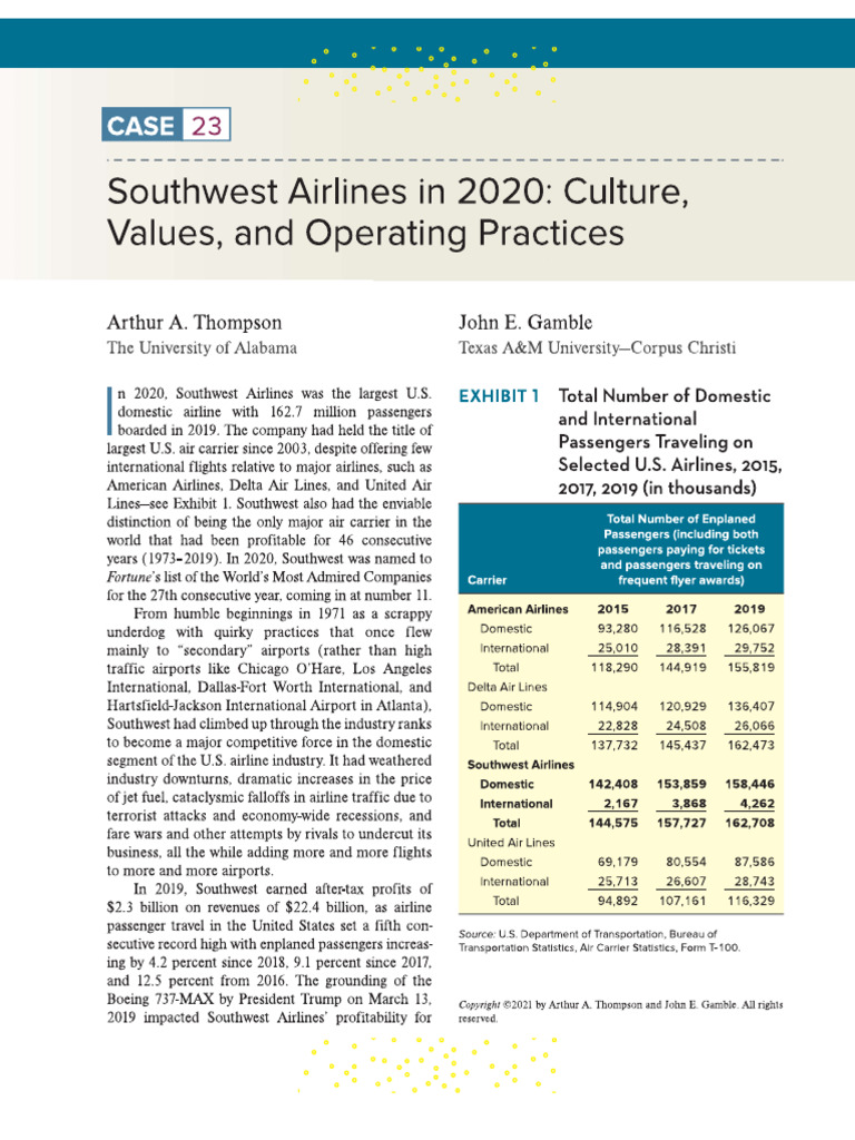 Case Southwest Final | PDF