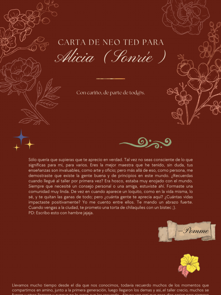 Carta de Neo TED | PDF