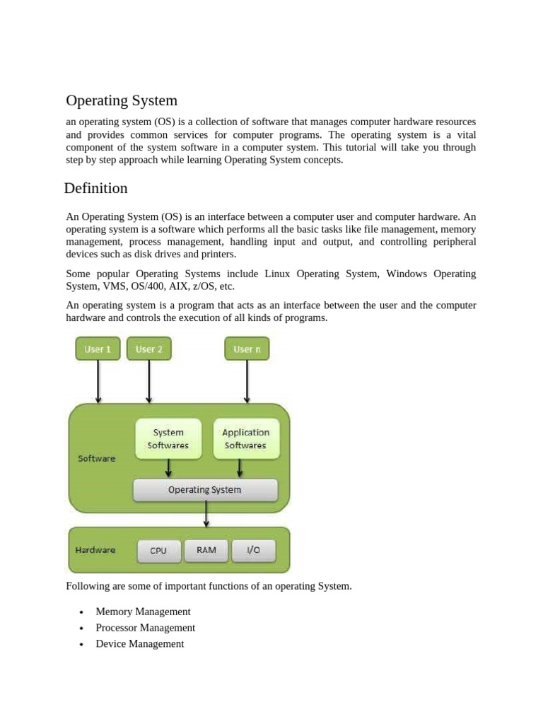 Overview of Operating System Functions | PDF | Computer Network ...