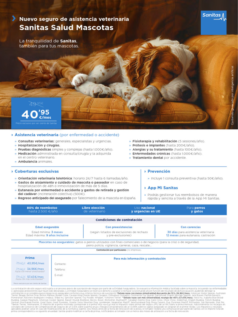 Seguro Sanitas para Mascotas | PDF | Hospital | Perros