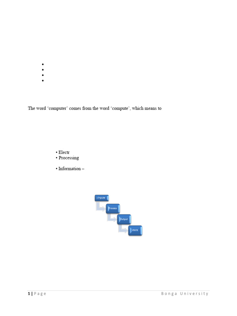 Introduction To Comp Chapter One | PDF | Microcomputers | Personal Computers