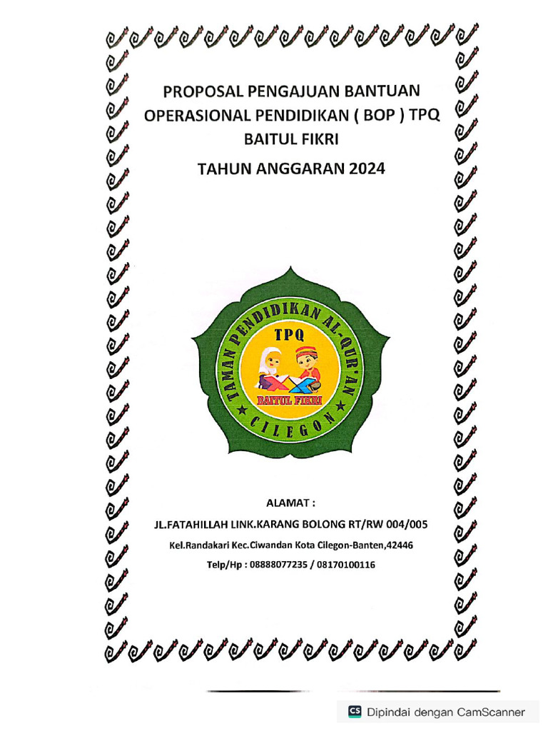 Proposal Simba Tpq 2024 | PDF