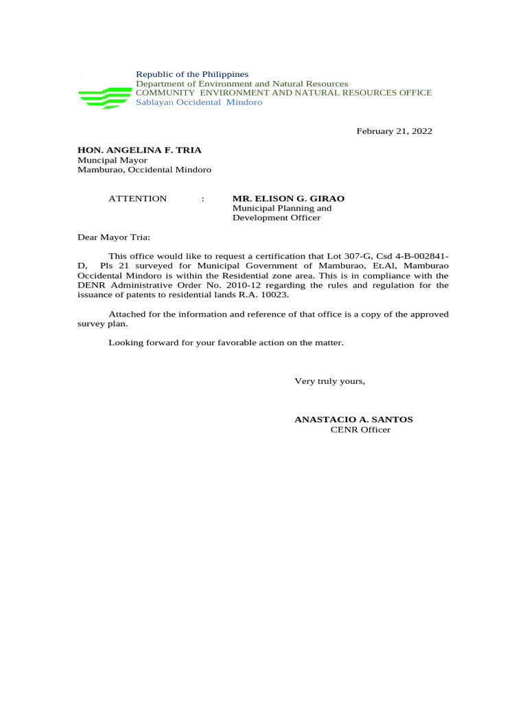 Certification Requests for Residential Zones | PDF | Resource | Natural ...