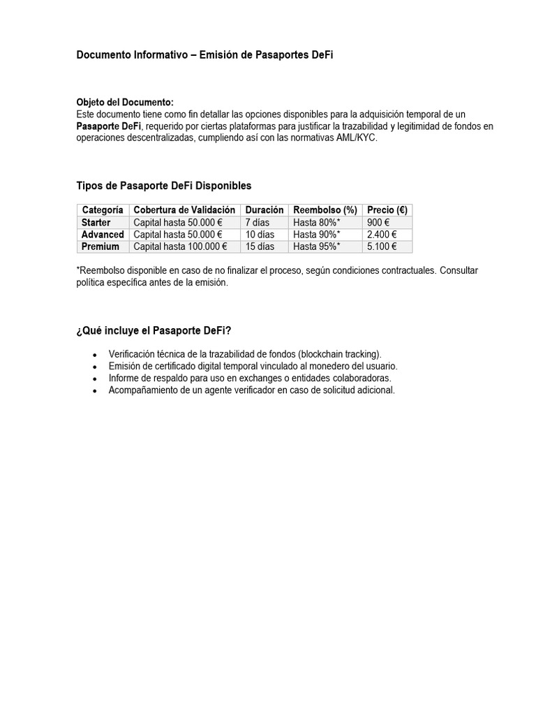 Documento Informativo | PDF