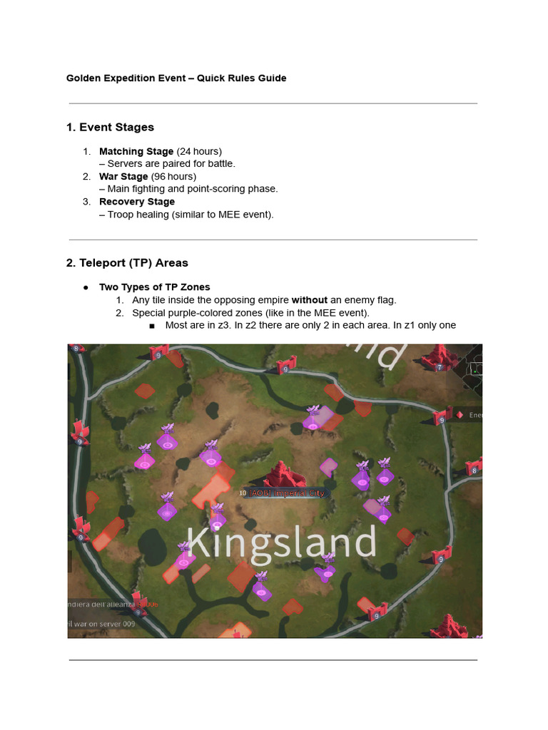 Golden Expedition Event Rules Guide | PDF