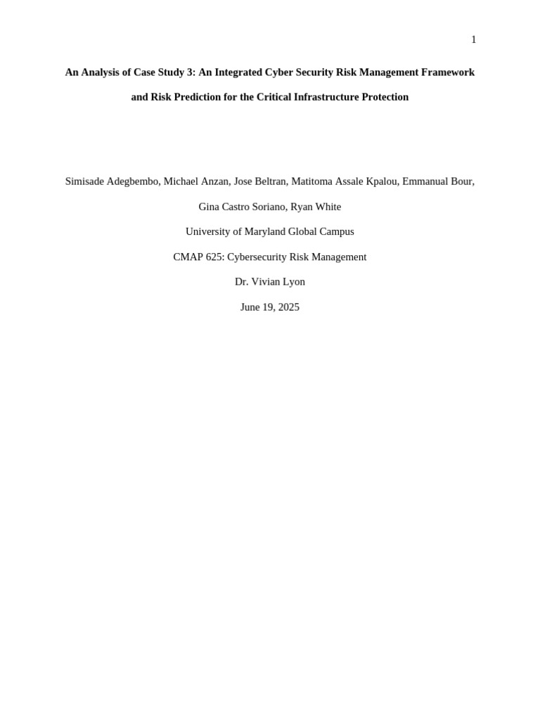 Group 1 Case Study 3 | PDF | Computer Security | Security