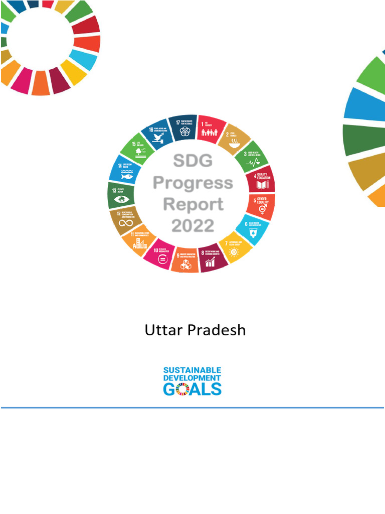 UP SDG Progress Report - MoSPI-2022 | PDF | Disaster Risk Reduction ...
