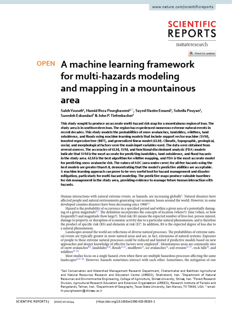 A Machine Learning Framework | PDF | Machine Learning | Support Vector Machine
