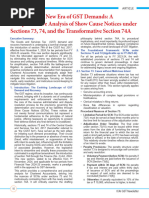 GST SCN Issuance Time Limits Explained | PDF | Government Finances | Taxes