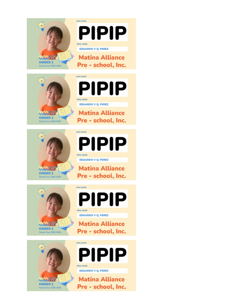 Pipip Label Books | PDF
