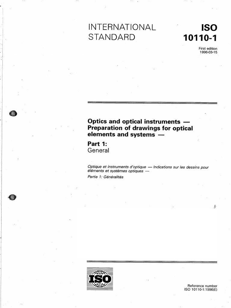 ISO 10110-1 - General | PDF