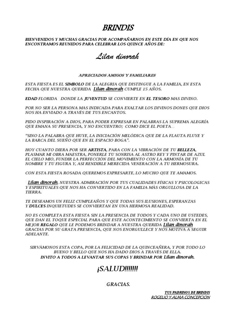 BRINDIS | PDF