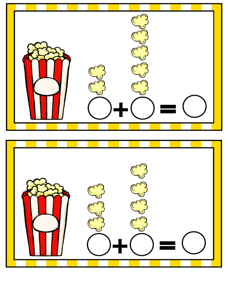 Popcorn Addition To 10 Springmielies Optelling Tot 10 | PDF