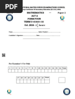 121-1-Kcse Maths Pp1 2025 Ms | PDF | Area | Mathematics