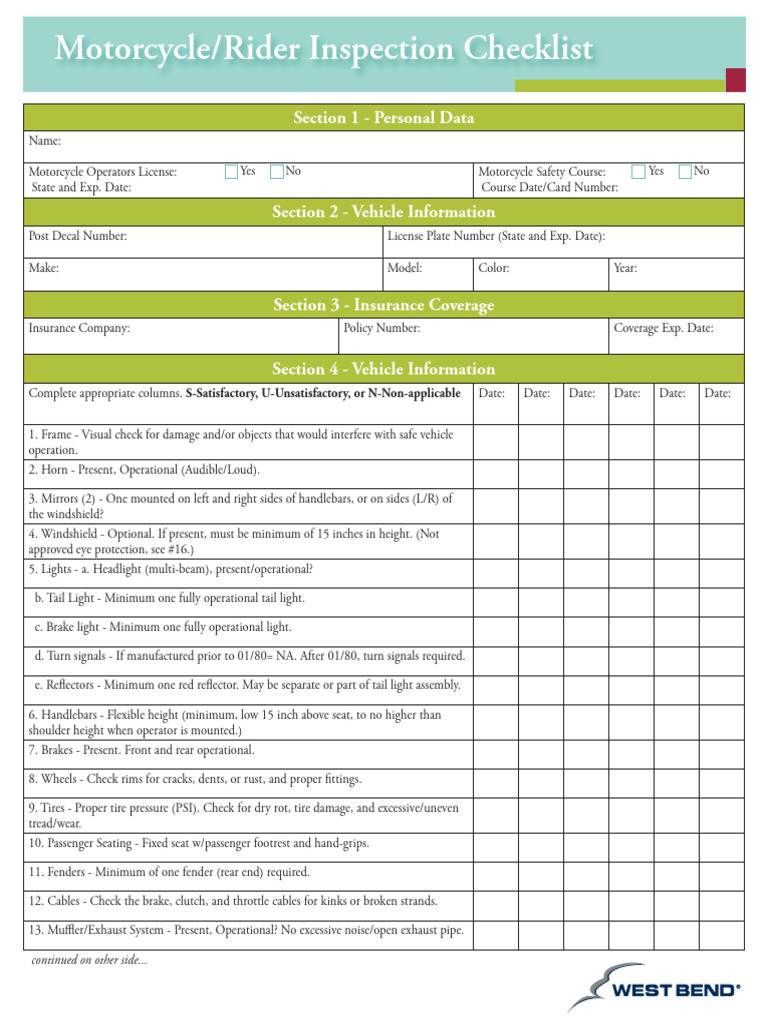 Ontario Motorcycle Safety Inspection Guide | PDF | Motorcycle | Vehicles