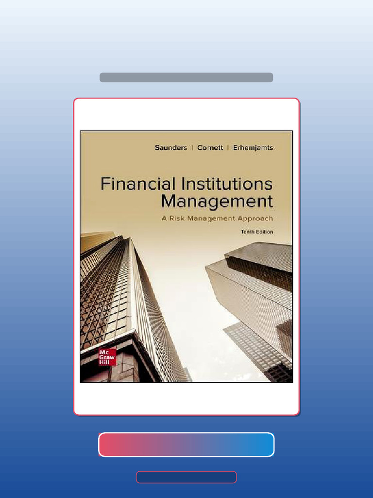 Financial Institutions Management A Risk Management Approach 10th ...