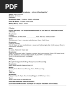 Hotel Role Play Scripts | PDF
