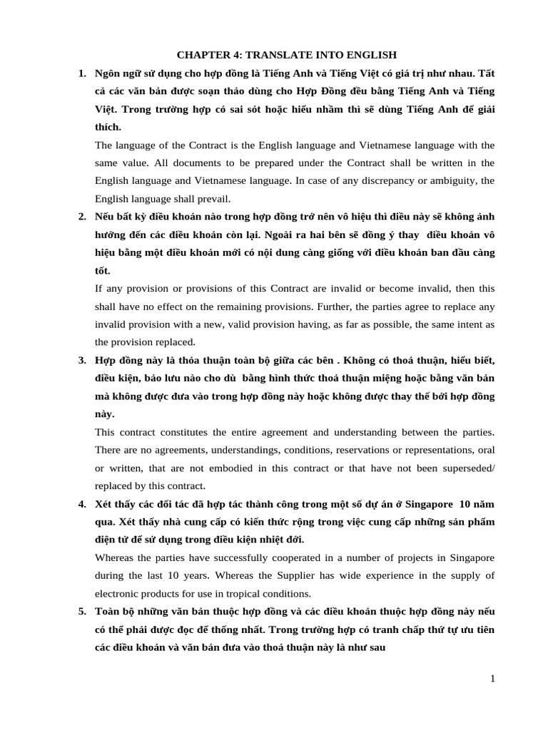 Chapter 4 - V-E Translation Key | PDF