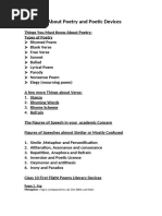 Class 10 First Flight All Poems Literary Devices | PDF | Poetry | Rhyme