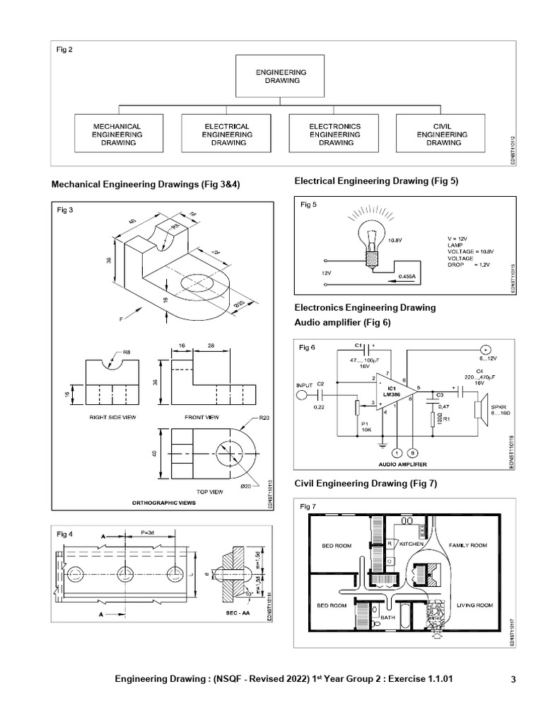 Mechanical Engineering Drawings (Fig 3&4) Electrical Engineering ...