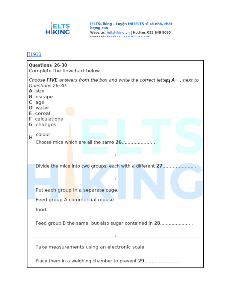 IELTS Listening: Diagram Labelling Guide | PDF